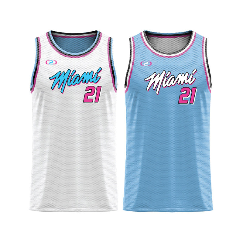 Miami Core Reversible Basketball Singlet Design Your Own Custom– Coast ...