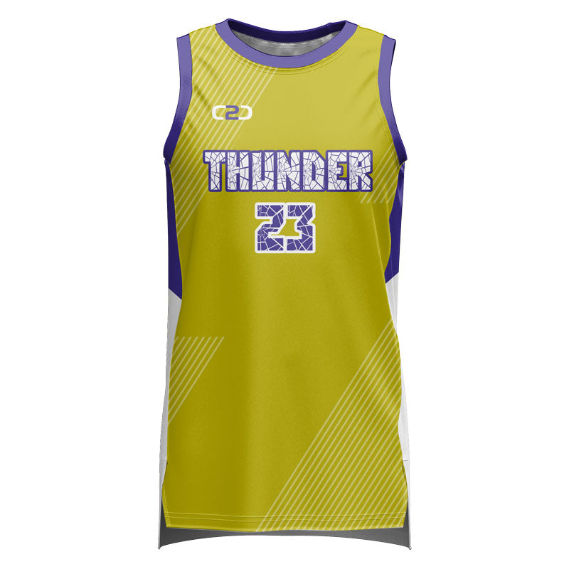 Custom Thunder Slimfit Hp Split Basketball Singlet– Coast 2 Coast ...